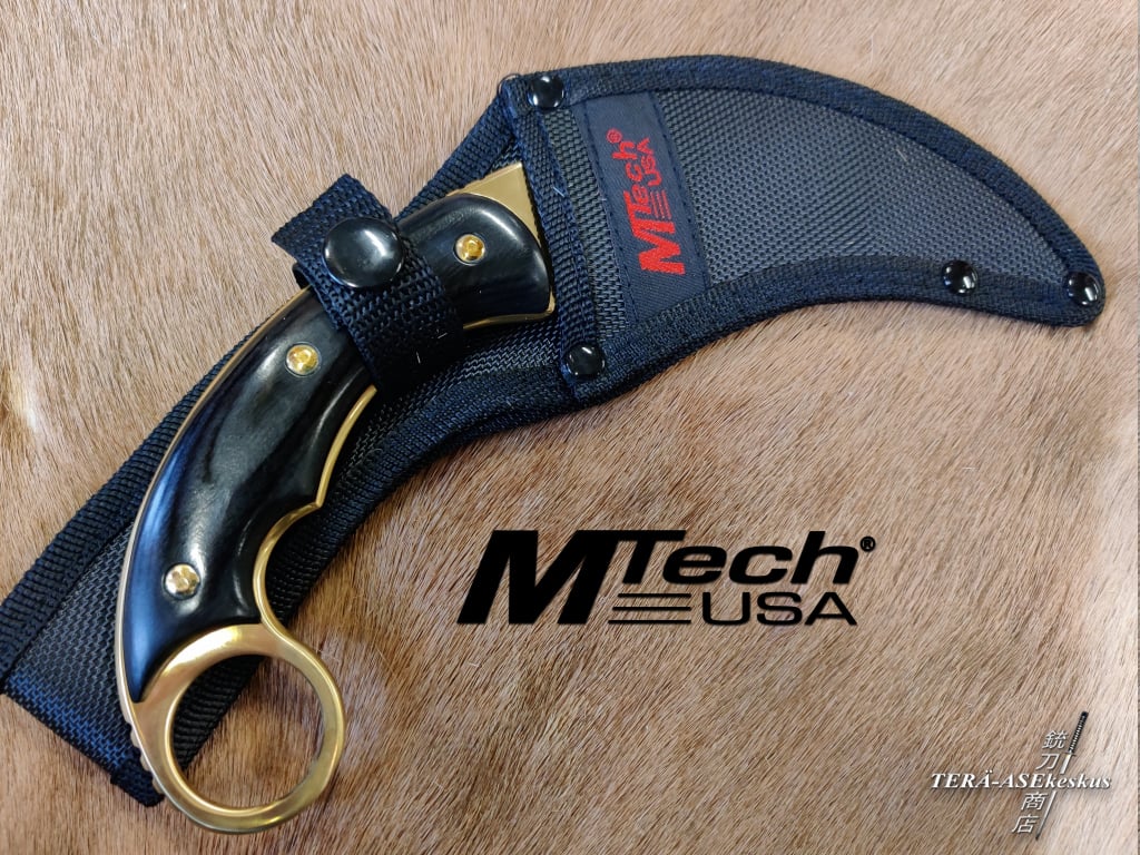 Mtech USA Kali Karambit Gold veitsi